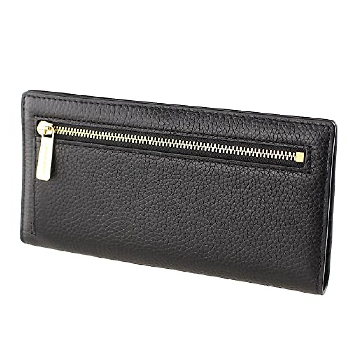 Michael Kors Large Snap Leather Wallet, Black