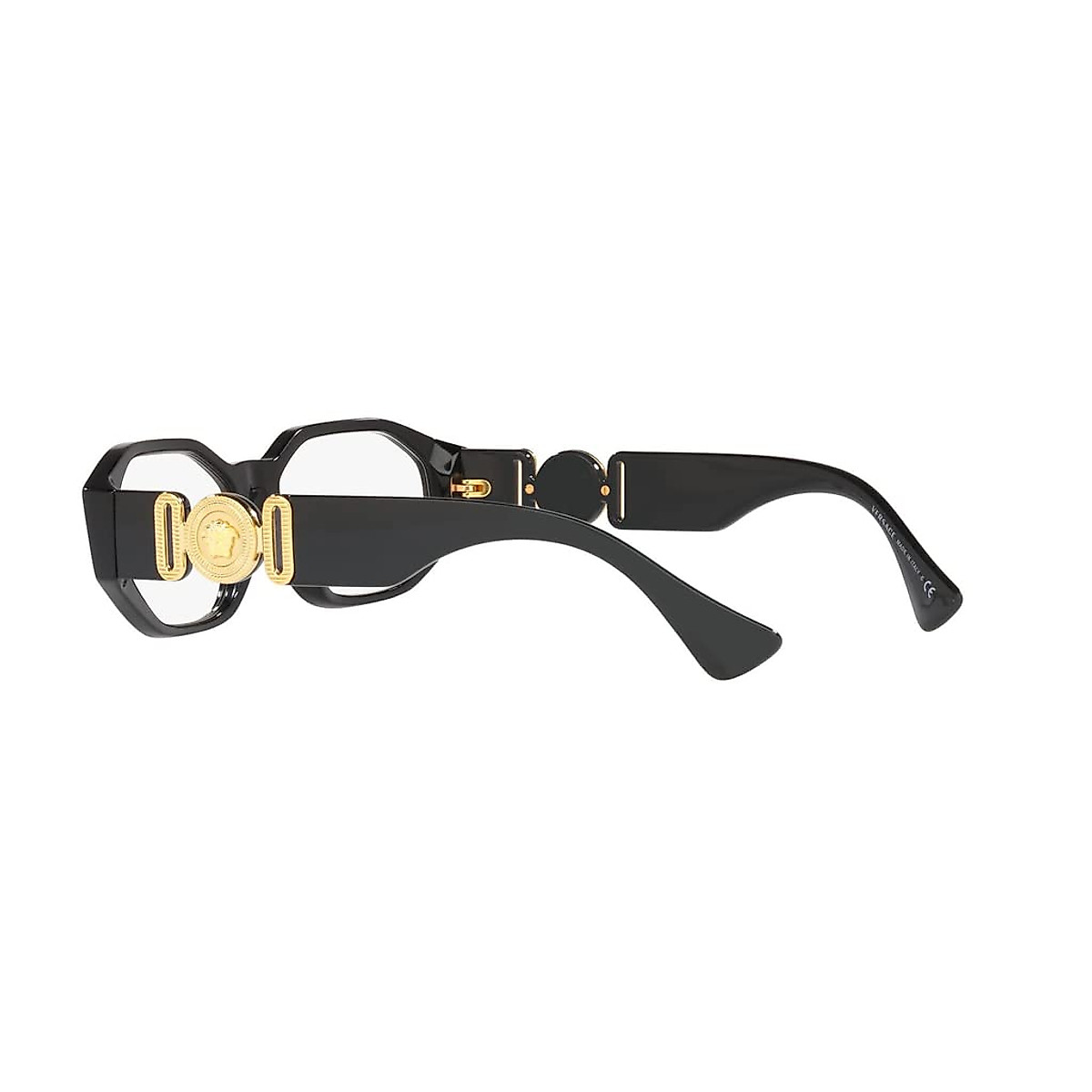 Versace Man Sunglasses Black Frame, Demo Lens Lenses, 56MM