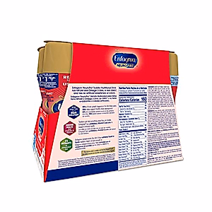 Enfagrow NeuroPro Toddler Nutritional Drink, Natural Milk Flavor, Omega-3 DHA & MGFM for Brain Support, Prebiotics & Vitamins for Immune Health, Non-GMO, Ready to Use Bottle, 8 Fl Oz (Pack of 24)