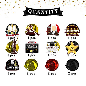 INNORU Congrats Lawyer Hanging Swirls Streamers, Foil Ceiling Lawyer Graduation Party Swirls Supplies, Law School Graduation Party Hanging Decorations Supplies 15 PCS