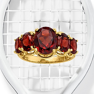 Ross-Simons 4.50 ct. t.w. Gemstone 5-Stone Ring in 18kt Gold Over Sterling