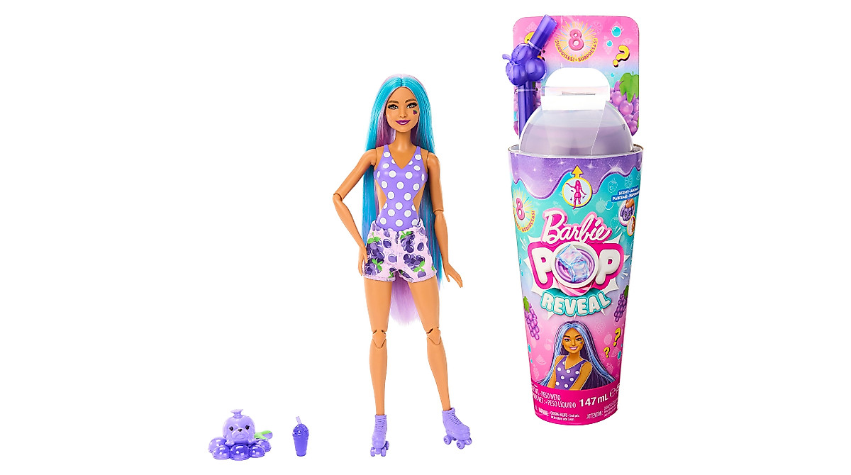 Unbox Barbie Pop Reveal Doll: Grape Fizz & Surprises