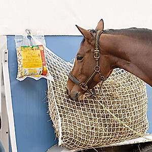 Orgrimmar Slow Feed Hay Net Bag with Small Opening for Horse Full Day Feeding(63” x 40”)