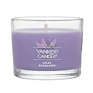 Yankee Candle Signature Votive Mini Candle Jar, Sweet Serenity Variety Pack, Natural Soy Wax Blend Candle with Natural Fiber Wick, 1.3 OZ Glass Jar (Pack of 4)