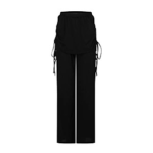 SMIDOW Mystery Boxes for Sale unclaimed Pallet Cheap Sweatpants Women Tall Flare Leggings for Women Dance Pants Bell Bottom Yoga Leggings Spandex Pants Workout Clothes Stretchy Yoga Pants Black M