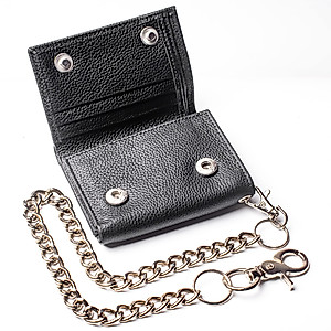 Juzar Tapal Collection Mens Wallets Black Trifold Rfid Protection Trifold Wallet Trifold Wallets For Men Men Wallet Leather Real Leather Wallets Biker Chain For Men