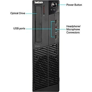 Lenovo ThinkCentre M92 Desktop Computer, Intel Core i5 3.2 GHz, 8 GB RAM, 500 GB SATA HDD, Keyboard & Mouse, DVD-ROM, Windows 10 Professional (Renewed)