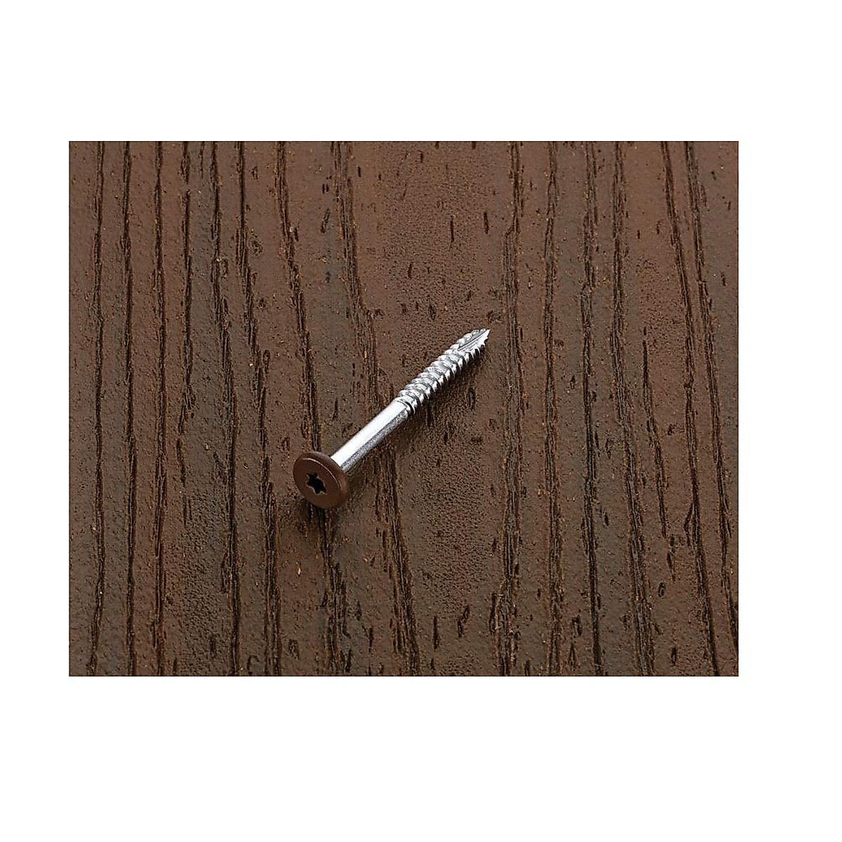 Headcote Stainless Steel Fascia Screws 9 x 1-7/8" T-20 Star Drive Java 100 Pieces