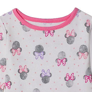 Disney Baby Girls' Minnie Mouse Snug Fit Cotton Pajamas (24 months, Minnie Bow)