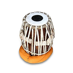 TABLA DRUM SET, HANDMADE PROFESSIONAL QUALITY IRON TABLA DRUM SET, IRON BAYAN SHEESHAM WOOD DAYAN TABLA, GREAT SOUND WITH TUNNIG HAMMER, CUSHIONA & COVER