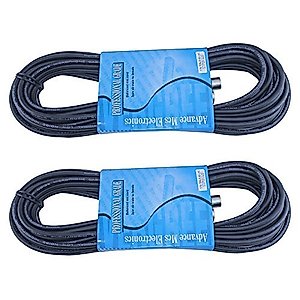 MCSPROAUDIO 2 Pack Shielded 100 Foot Male to Female 3 Pin XLR Mic Audio Cable