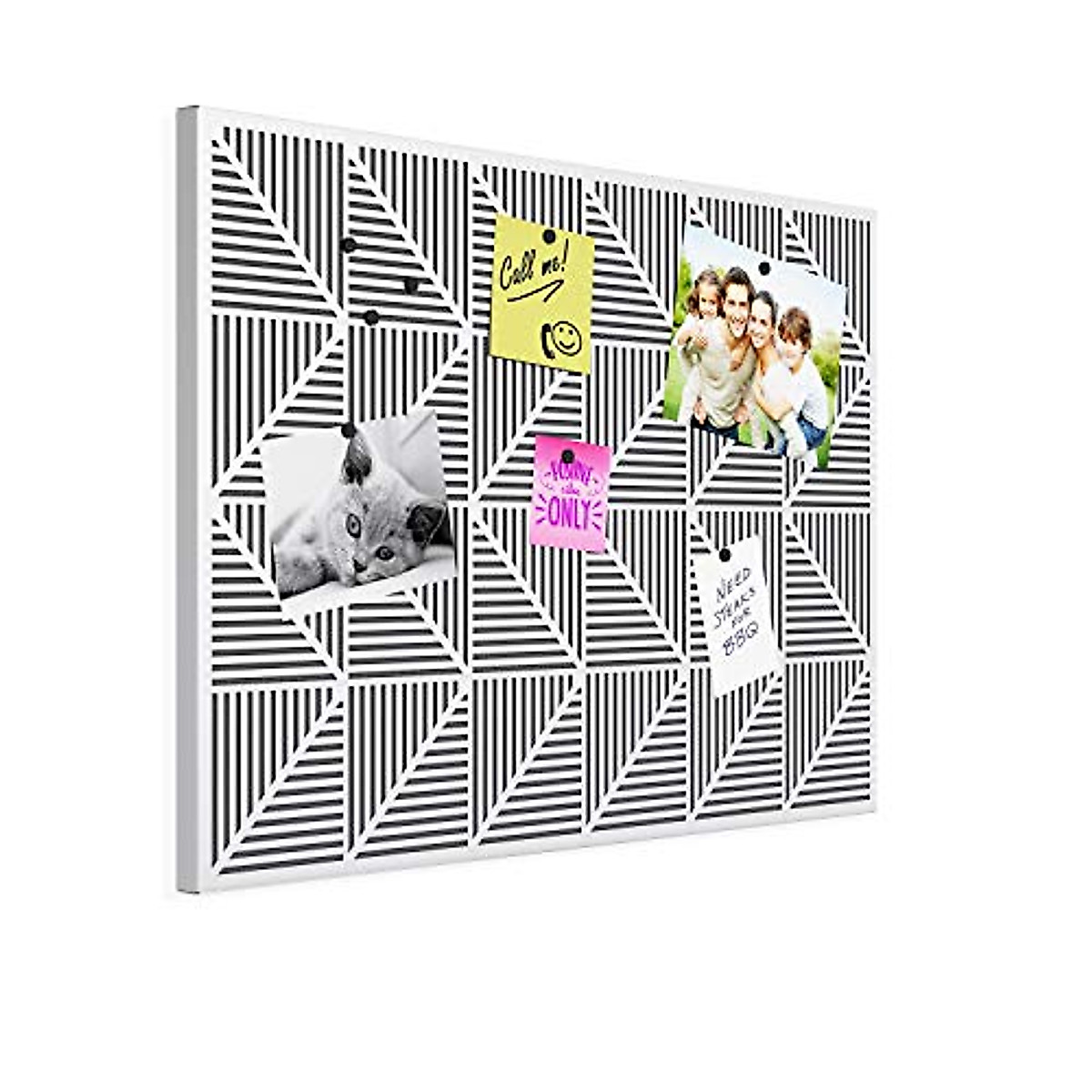 Umbra Trigon, Wall Mounted Bulletin Board, Magnetic Board, and Message Board, White