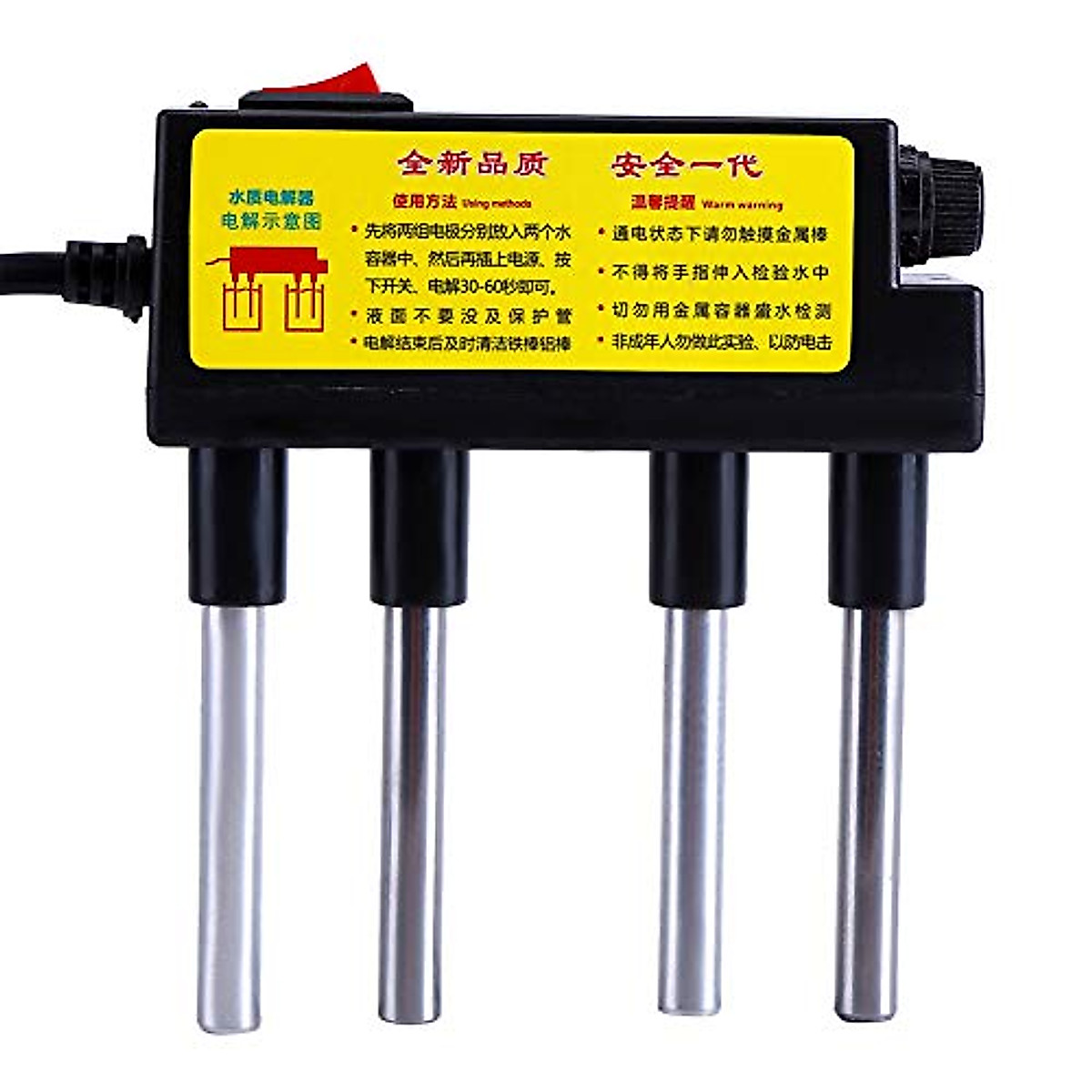 RANNYY Water Quality Tester Set,Electrolyzer Quick Water Quality Testing Electrolysis Iron Bars + Digital TDS Tester Meter