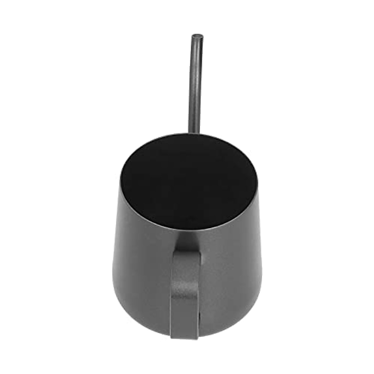 Ikunde 250ml Stainless Steel Hanging Ear Coffee Pot Gooseneck Spout Tea Kettle Pour Over Pot Black