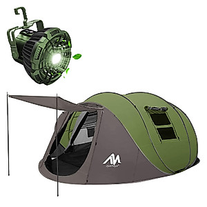 ayamaya Pop Up Tent + Camping Tent Fan with LED Light & Remote Control