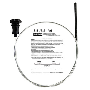 V6 3.5/3.6 | Automatic Transmission Dipstick | PERMANENT LOCKING | for 300 300C C, Challenger, Charger, Magnum and NAG-1 / W5A580 | STAYS in VEHICLE ! | (replaces cap, top, plug)