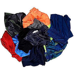 Andrew Scott Boys Active Performance & Mesh Style Basketball Sport Shorts - Multi Packs