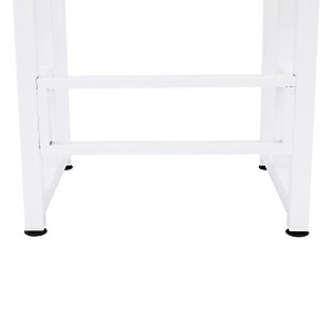 LOHISHILO Stacking Rack Stand, Heavy Duty Over Washer&Dryer Shelves with Adjustable Shelf, Space Saver Stackable Storage Shelf for Laundry Room Apartments Bedrooms (White& Light Walnut)