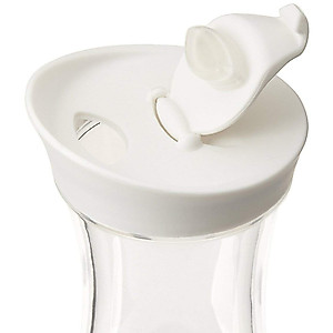 2 Pack - Large White (clear) Plastic Carafe Pitcher -Acrylic -BPA Free -57 oz.(1.7 LT.) - Durable - For Juice - Water - Wine - Iced Tea or Milk- Not Suitable for Hot Drinks - No Stickers! (2)