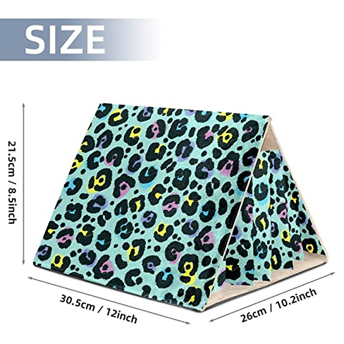 Y-DSIWX Guinea Pig Hideout Cozy Hamster House Cave for Bunny Chinchilla Hedgehog Small Animal Colorful Abstract Animal Stains