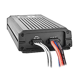 NVX MVPA2 600W Total RMS 2-Channel Bridgeable Marine-V Series Micro Class D Compact Marine/Powersports/Motorcycle Amplifier | IPX67 Waterproof Rating