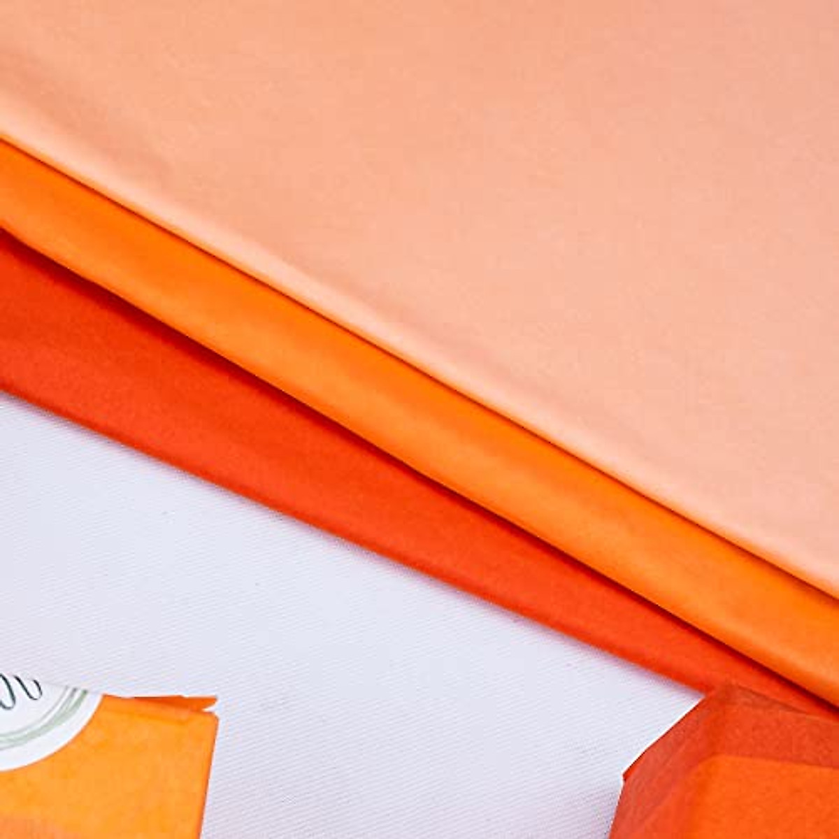 MR FIVE 60 Sheets Gift Tissue Paper Bulk,20" x 14",Tissue Paper for Gift Bags,DIY and Crafts,Gift Wrapping Tissue Paper for Fall Halloween Birthday Wedding Holiday, 3 Colors (Orange)