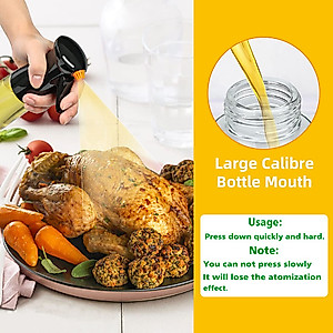 Rydowenna Olive Oil Sprayer For Cooking-Olive Oil Sprayer-Oil Spray-200ml Glass spray bottles Olive Oil Dispenser