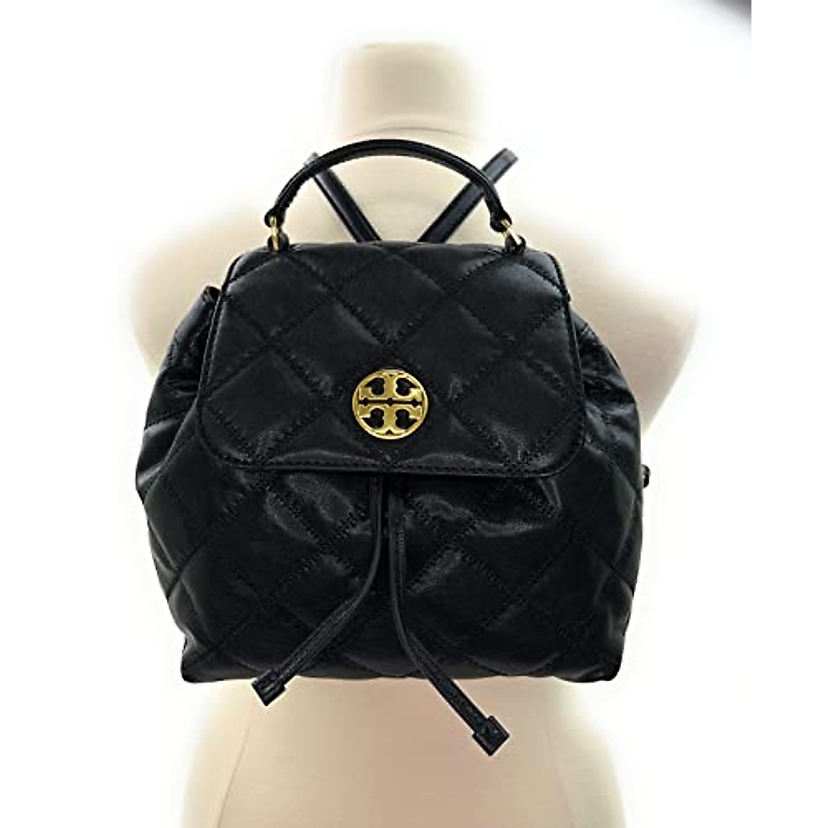 Tory Burch Women's Quilted Willa Backpack (Black)