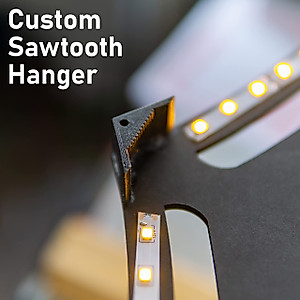 Harley Davidson Wall Sign - Led Illumination - Garage Sign - Wall Art Orange White (20x15") (20x15")