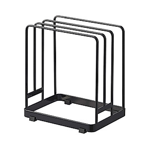 Yamazaki Home Tower Kitchen Multi Eco Stand - Multifunctional Compost Bag And Small Bottle Holder - Small - Steel