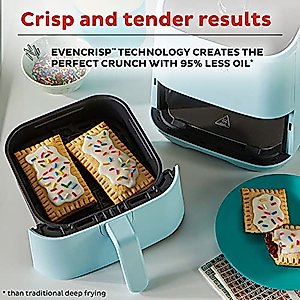 Instant 4-in-1, 2-QT Mini Air Fryer Oven Combo, From the Makers of Instant with Customizable Smart Cooking Programs, Nonstick and Dishwasher-Safe Basket, App with over 100 Recipes, Aqua