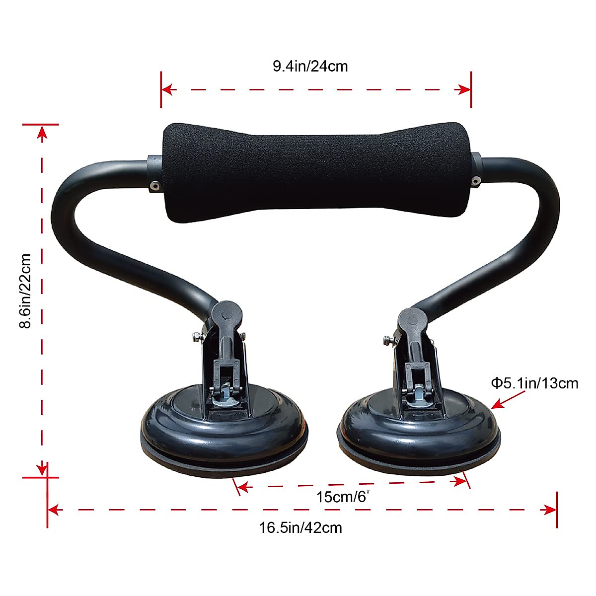 JOIERW Kayak Roller Loader, Kayak Load Assist Roller Mount with Suction Cup for Car SUV - Black