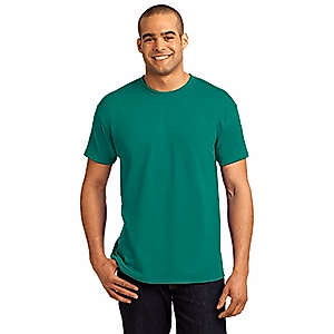 Hanes Mens ComfortBlend EcoSmart 50/50 Cotton/Poly T-Shirt, Medium, Kelly Green