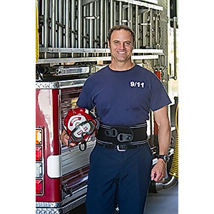 Comfort Compression Back Brace, Medium (M fits waist circumference of 33"-39") Black Lower Back brace -Clinically Proven to help and support your Active Life style and reduce pain