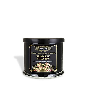 Tuscany Candle Bronzed Fireside Scented Jar Candle, 15 oz