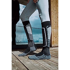 FALKE Women's Cotton Touch Tights, Opaque Cotton Blend, Casual and Dress Stockings, Black Blue Grey, 1 Pair