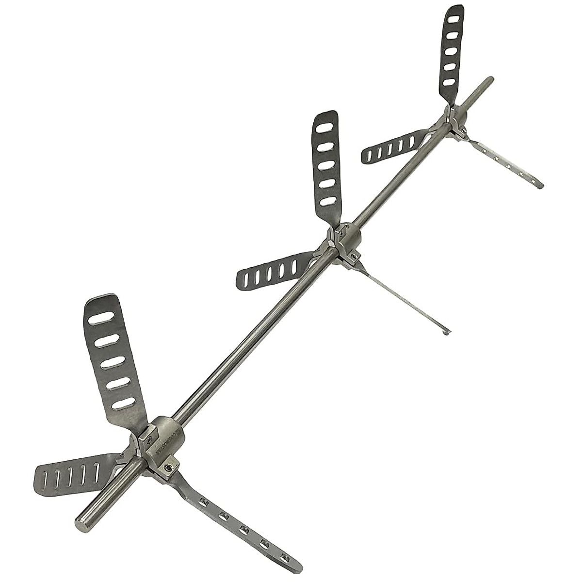 Cosmostar Stainless Steel Mixing Expandable Blade 55 Gallon Paint Mixer Stirring Propeller Tools for Paint Epoxy, Resin, Silicone Stirrer Paddle with ⌀0.47” Shaft Rod, Expandable ⌀ 10 in. (3 Blades)