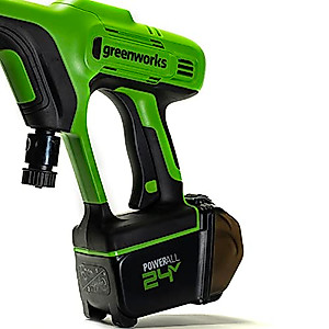 Greenworks 24V (600 PSI) Portable Power Cleaner, 4.0Ah USB Battery and Charger Included