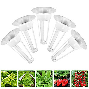 50 Sets Hydroponic Grow Basket, Plant Pod Kit Plant Growing Container with Transparent Insulation Domes, Replacement Grow Baskets, Hydroponic Garden Accessories(Size:4.4x1.3x6.5cm)