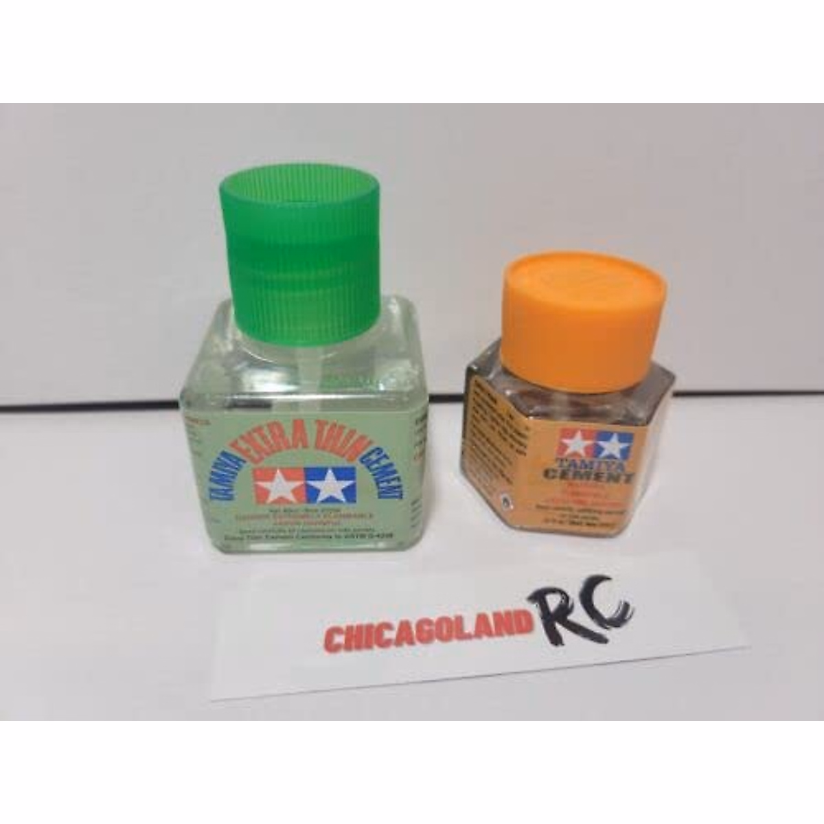 2 Pack 87038 Extra Thin Cement 40 ml and 87012 Plastic Modeling Cement 20ml Model Includes CHICAGOLAND RC Coupon