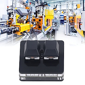 plplaaoo Mechanical Gaming Keyboard, One-Handed Mechanical Keyboard, Gaming Keyboard,2 Key Gaming Keyboard Shortcut Programmable Keypad Type C to USB All Black Multifunction for Home Office, one h