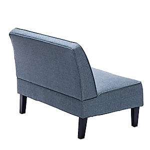 Yongqiang Upholstered Armless Loveseat Settee for Living Room Bedroom Dining Room Small Sofa Couch Banquette Pattern Fabric
