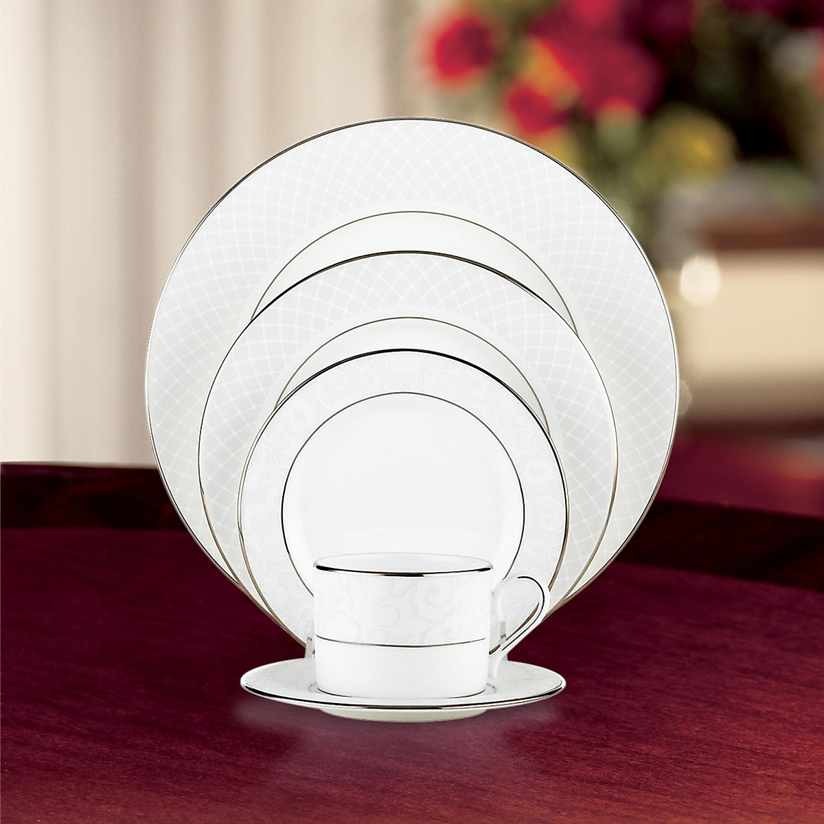 Lenox Venetian Lace 5 Piece Place Setting, 5-Piece Place Setting, Lenox Venetian Lace Fine Dinnerware