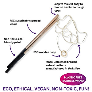 Dr Zigs Eco Giant Bubble Kit - Jumbo Set - Sustainable Wands and Professional Grade Solution, Outdoor, Garden Fun Toy.