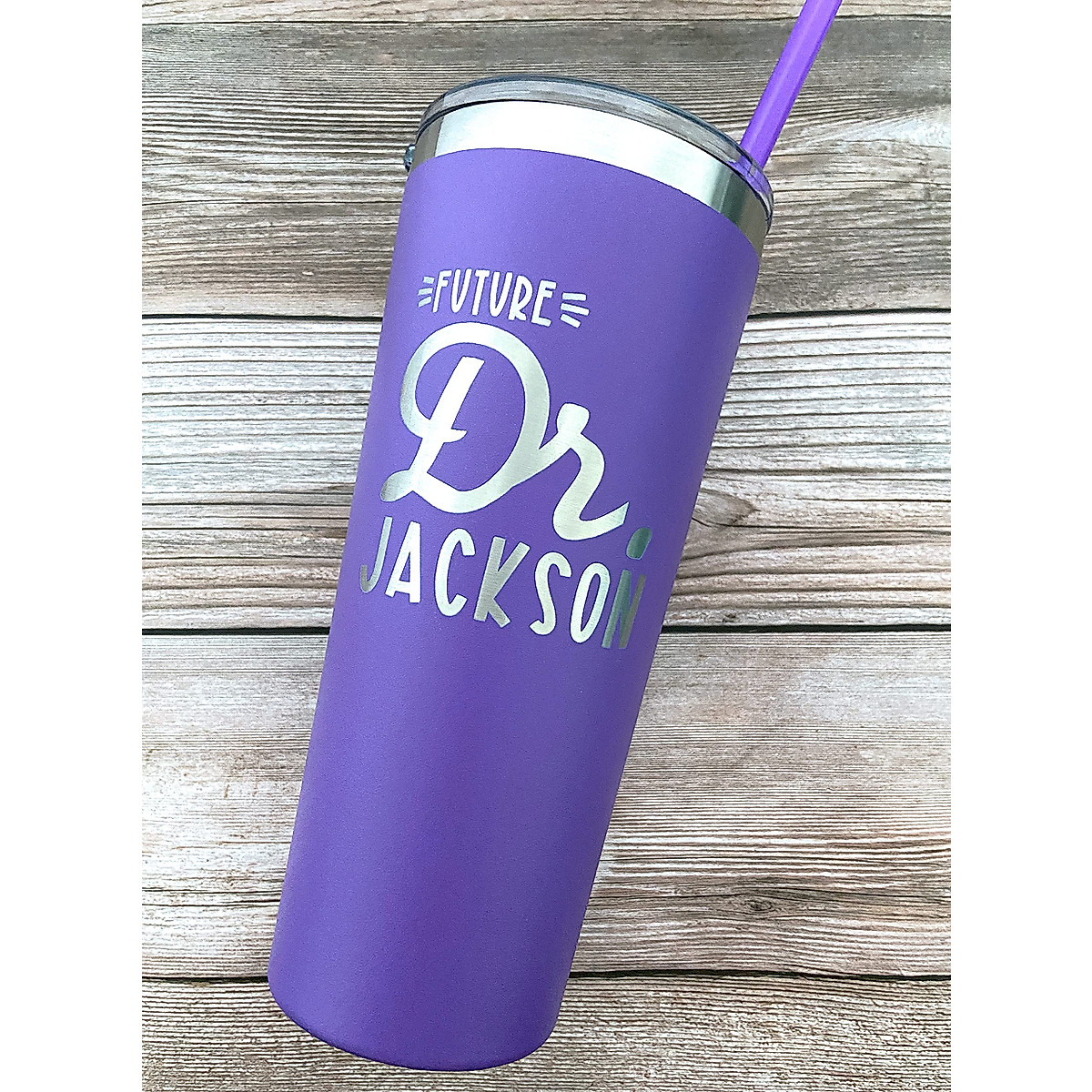 Personalized Doctor Laser Engraved 22 oz Tumbler with Straw, Future Doctor, Doctor MD, Doctor Gift for Men