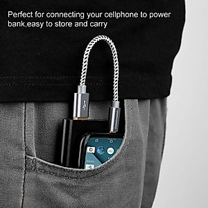 Bundle - 3 Items: 2 Pack 6 inch USB C Cable Short Fast Charging Cable + 1 Pack 0.5 Feet Short Lightning to USB Data Sync Cable