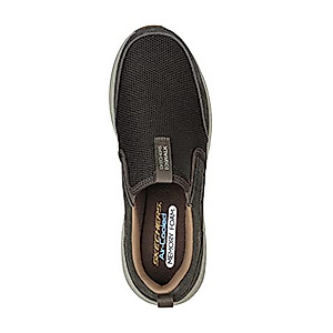 Skechers Men's Go Walk Outdoor-Athletic Slip-On Trail Hiking Shoes with Air Cooled Memory Foam Sneaker, Brown, 10 X-Wide