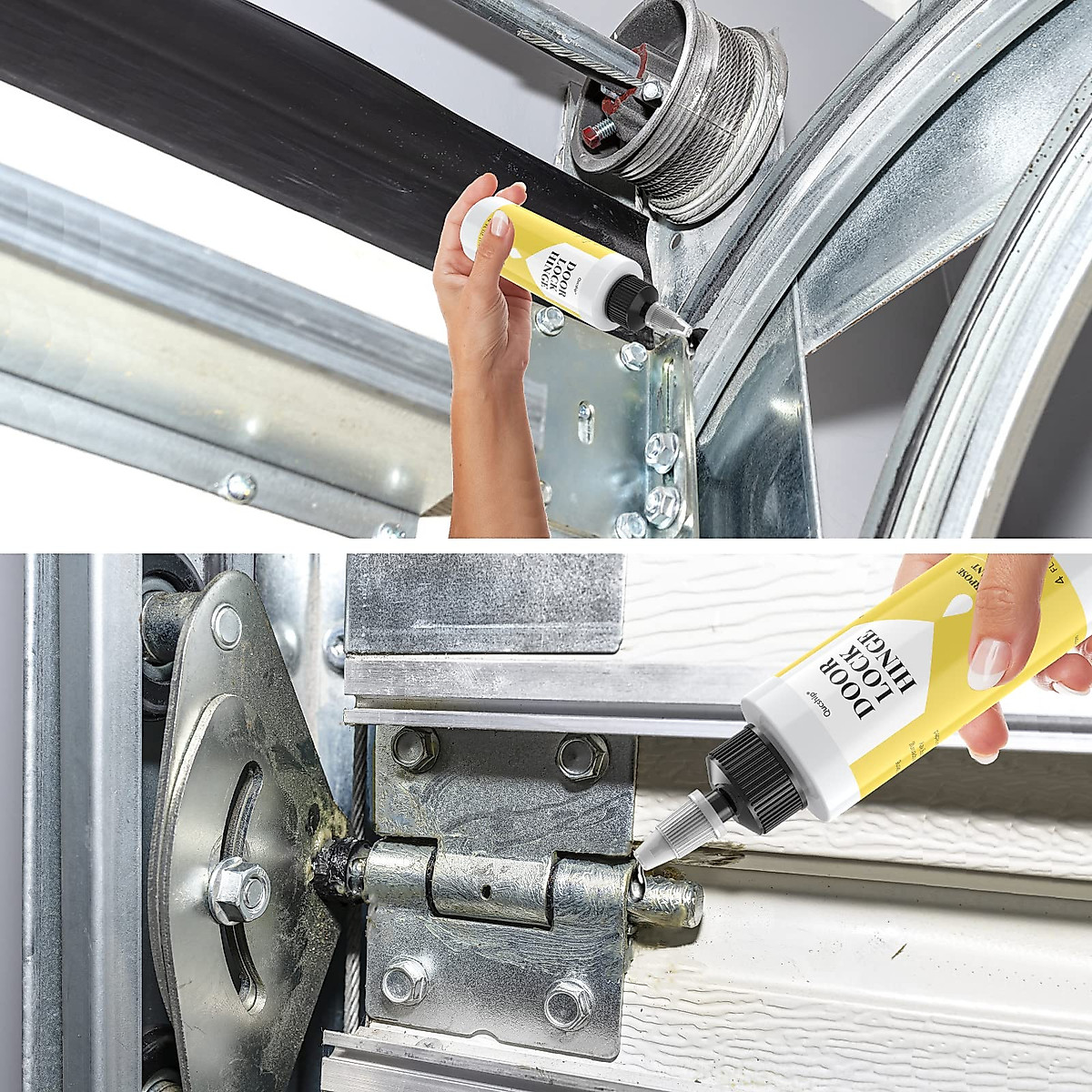 Door Hinge Lubricant kit | 4 oz + 1 oz Needle Combo, Long-Lasting Lock Lubricant, Upgraded Squeaky Door Hinge Lubricant for Door, Hinge, Lock, Tools, Bicycles - by Qucship