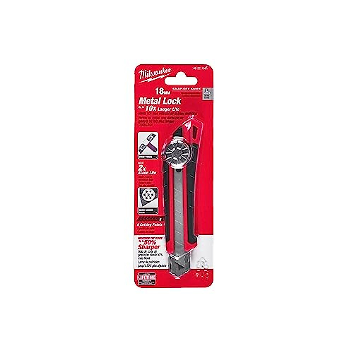 Milwaukee 48-22-1961 18mm Snap Knife Metal Lock