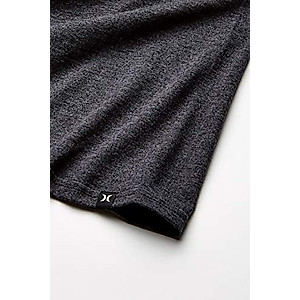 Hurley mens One and Only Graphic Tank Top T Shirt, Black Heather Noise Aqua, X-Large US